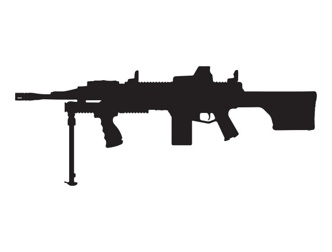 Machine gun Royalty Free Vector Image - VectorStock
