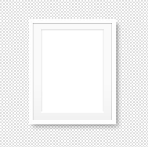 Picture frame isolated transparent background Vector Image