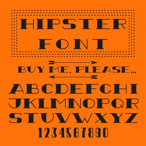 Radio wave style font alphabet letters and numbers