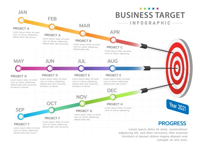 Infographic 6 steps timeline with process planner Vector Image