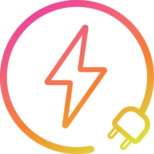 Charge icon sketch Royalty Free Vector Image - VectorStock