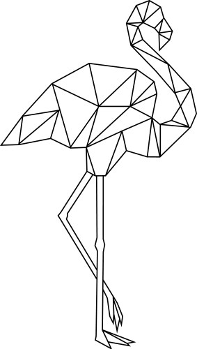 Low poly line art Royalty Free Vector Image - VectorStock