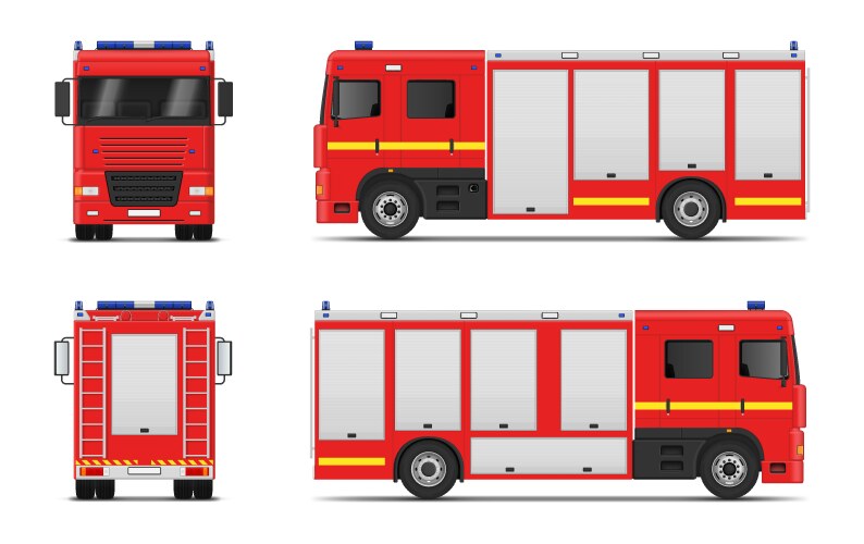 Fire safety equipment emergency tools firefighter Vector Image