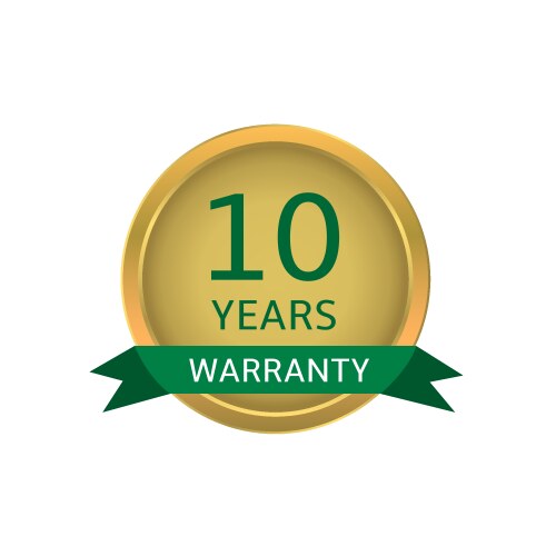 Number ten red label Royalty Free Vector Image