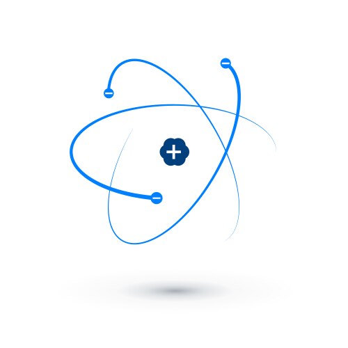 Atom logo design template Royalty Free Vector Image