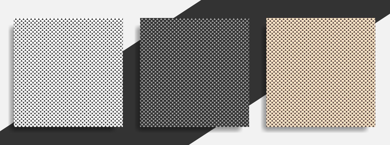 Abstract black triangles border pattern on white Vector Image