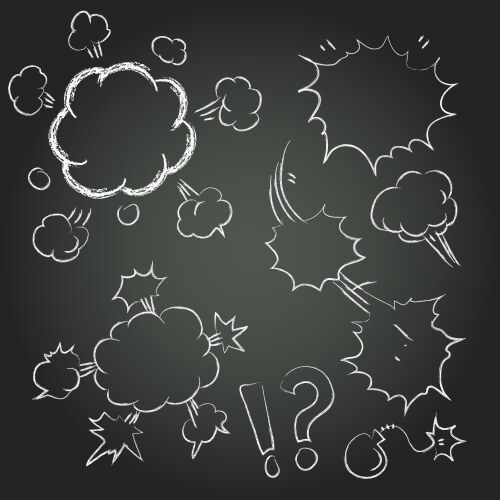 Boom comic book explosion element Royalty Free Vector Image