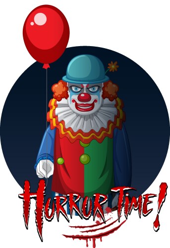 Horror movie production business logo design Vector Image