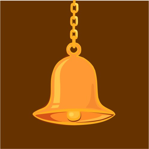 Temple bell Royalty Free Vector Image - VectorStock
