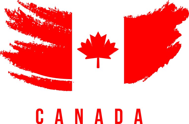 Canada flag Royalty Free Vector Image - VectorStock