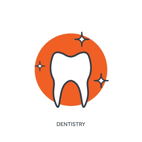 Tooth fairy icon flat thin Royalty Free Vector Image