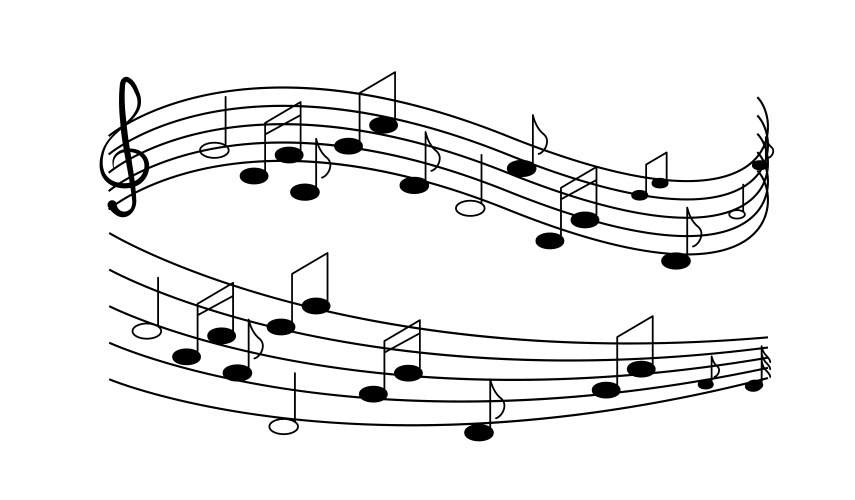 Music Note Wave Vector Images (over 10,000)