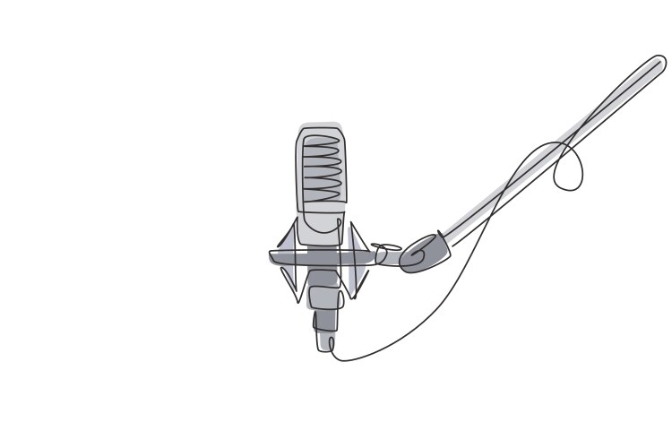 Microphone Line Drawing Vector Images (over 3,000)