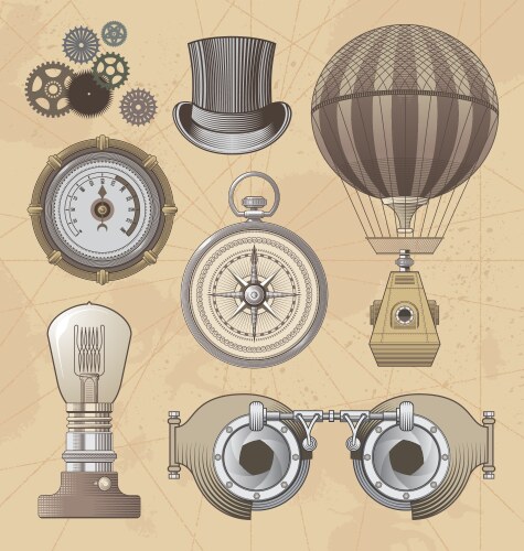 Steampunk Vector Images (over 8,400)