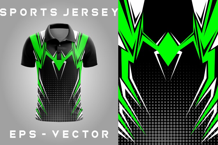 Sports jersey and background design Royalty Free Vector