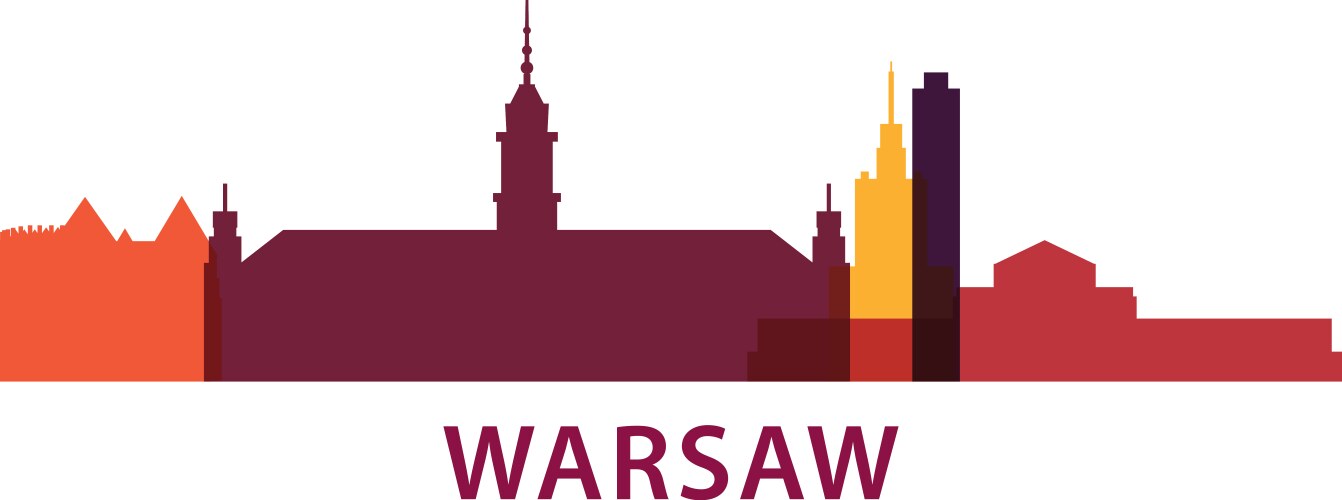Warsaw logo Royalty Free Vector Image - VectorStock