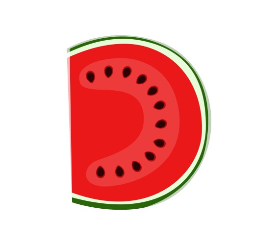 Watermelon Slice Icon Royalty Free Vector Image