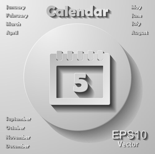 Colorful calendar Royalty Free Vector Image - VectorStock