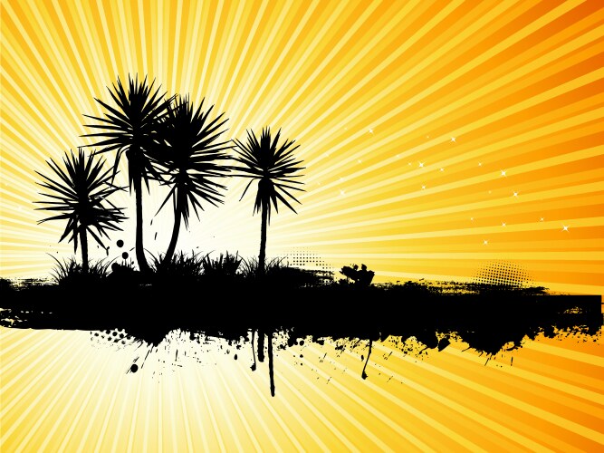 Palm tree graphics Royalty Free Vector Image - VectorStock