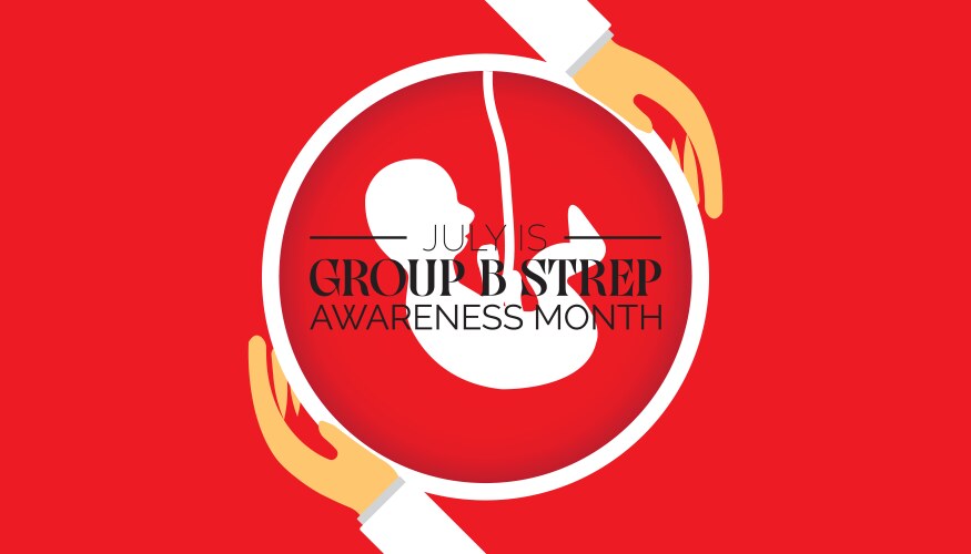 International group b strep awareness month Vector Image