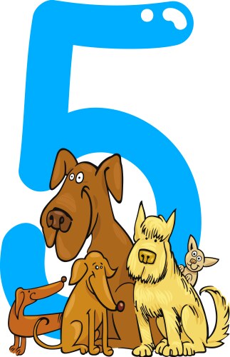 Number 5 Royalty Free Vector Image - VectorStock