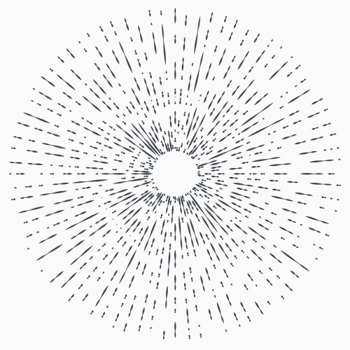 Sun burst star sunshine radiating from Royalty Free Vector