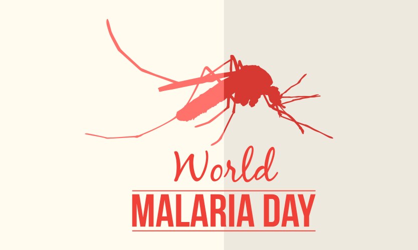 World malaria day concept Royalty Free Vector Image