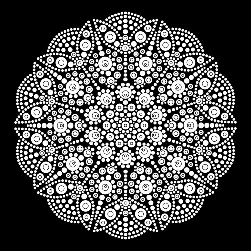Mandala Dot Vector Images (over 6,300)