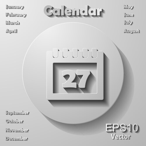 Colorful calendar Royalty Free Vector Image - VectorStock