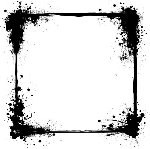 Spray painted graffiti ink splatters blots Vector Image