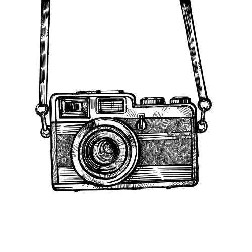 Vintage camera Royalty Free Vector Image - VectorStock