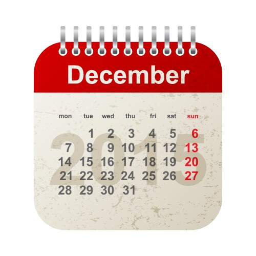 December Calendar Vector Images (over 68,000)