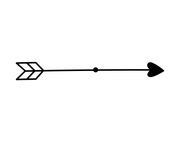 Cute doodle arrow Royalty Free Vector Image - VectorStock