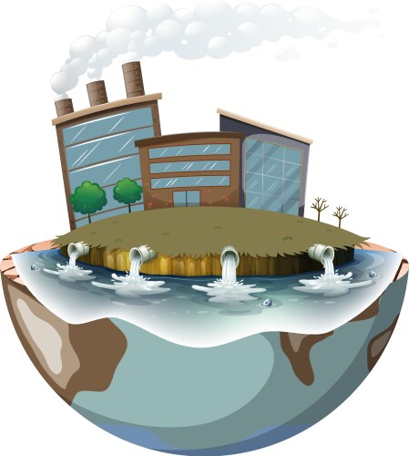 Global warming crisis earths iconic cartoon Vector Image