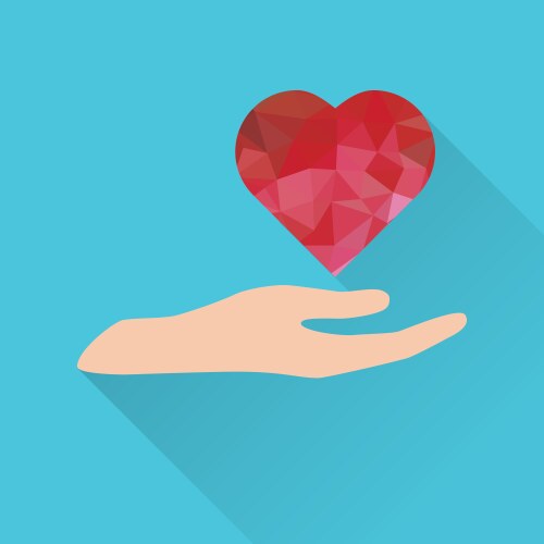 Hand over heart Vector Images & Graphics for Commercial Use | VectorStock