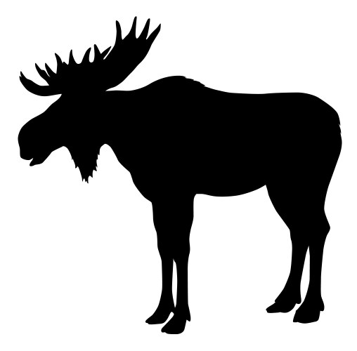 Moose Black and White Vector Images (over 2,400)