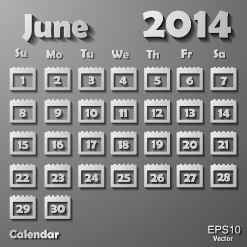 Colorful calendar Royalty Free Vector Image - VectorStock