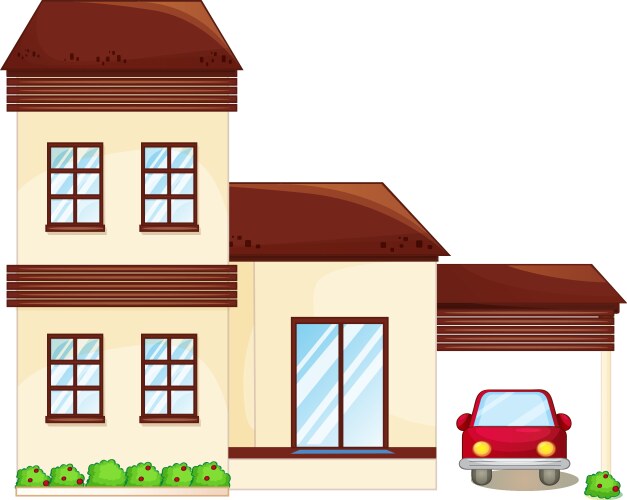 Human houses history cartoon collection Royalty Free Vector
