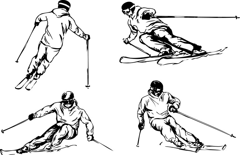 Ski Royalty Free Vector Image - VectorStock