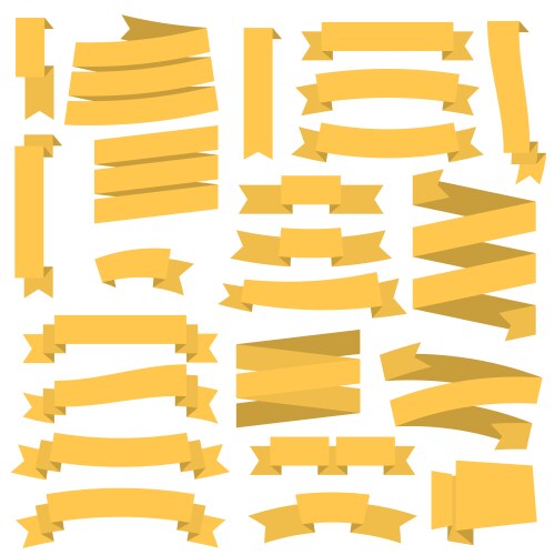 Big set of ribbons templates Royalty Free Vector Image