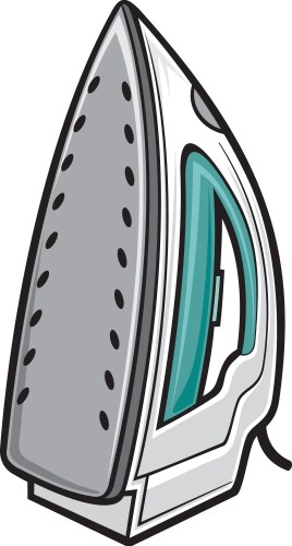 Clothes iron on a white background Royalty Free Vector Image