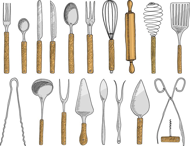 Front steering fork with hydraulic suspension Vector Image