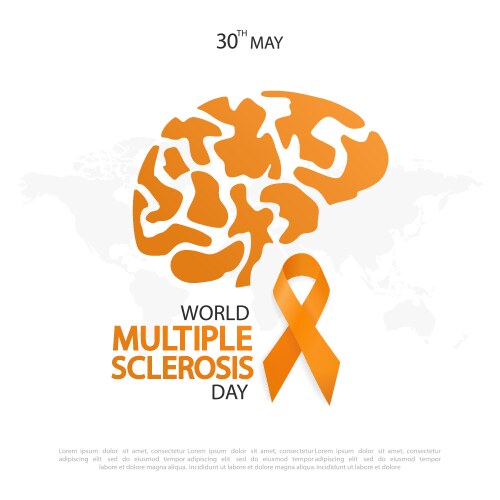 World multiple sclerosis day Royalty Free Vector Image
