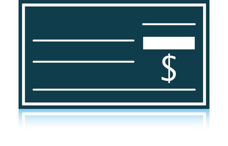 Bank check cheque Royalty Free Vector Image - VectorStock