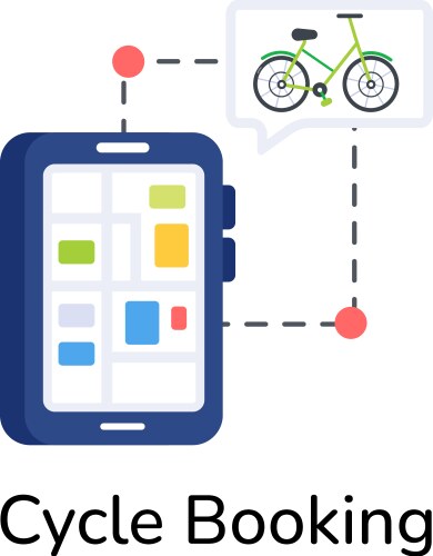 Booking app Royalty Free Vector Image - VectorStock