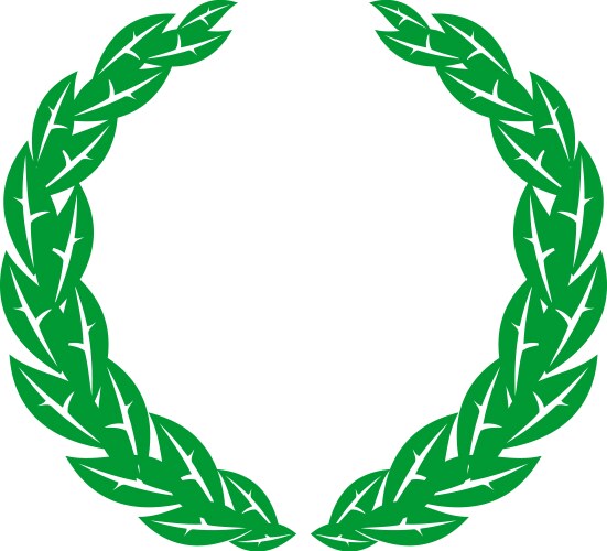 Racing flags with wreath and ribbon text Vector Image