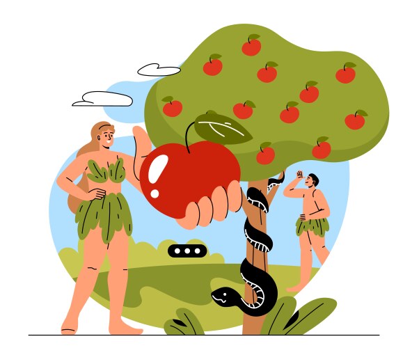 Adam and Eve Snake Vector Images (74)
