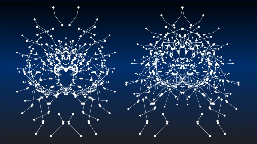 Create-dotted-spiral-vortex bird Royalty Free Vector Image