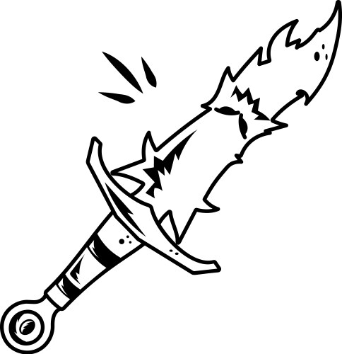 Roman dagger Royalty Free Vector Image - VectorStock