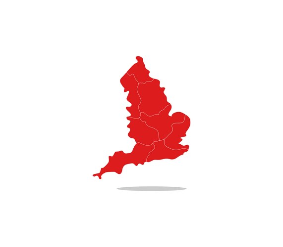 Hand Drawn England County Map – Royalty-Free Vector | VectorStock